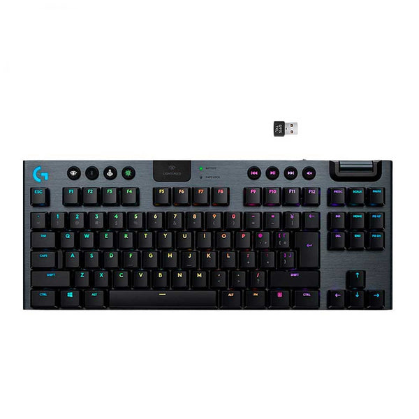 Teclado LOGITECH G: G915 TKL LIGHTSPEED – CARBON (COLOR COLLECTION ...